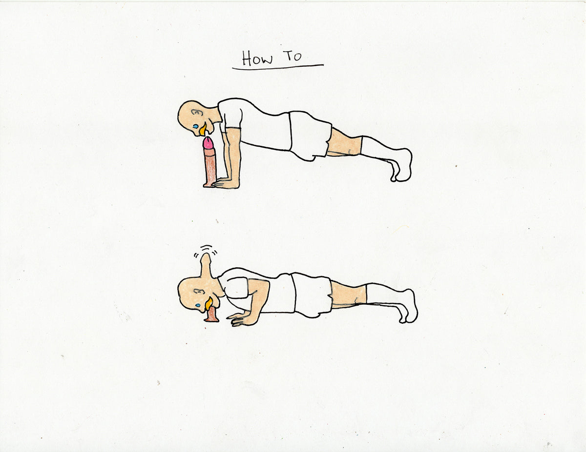 HOW TO DO A PUSHUP ORIGINAL DRAWING – POROUS WALKER
