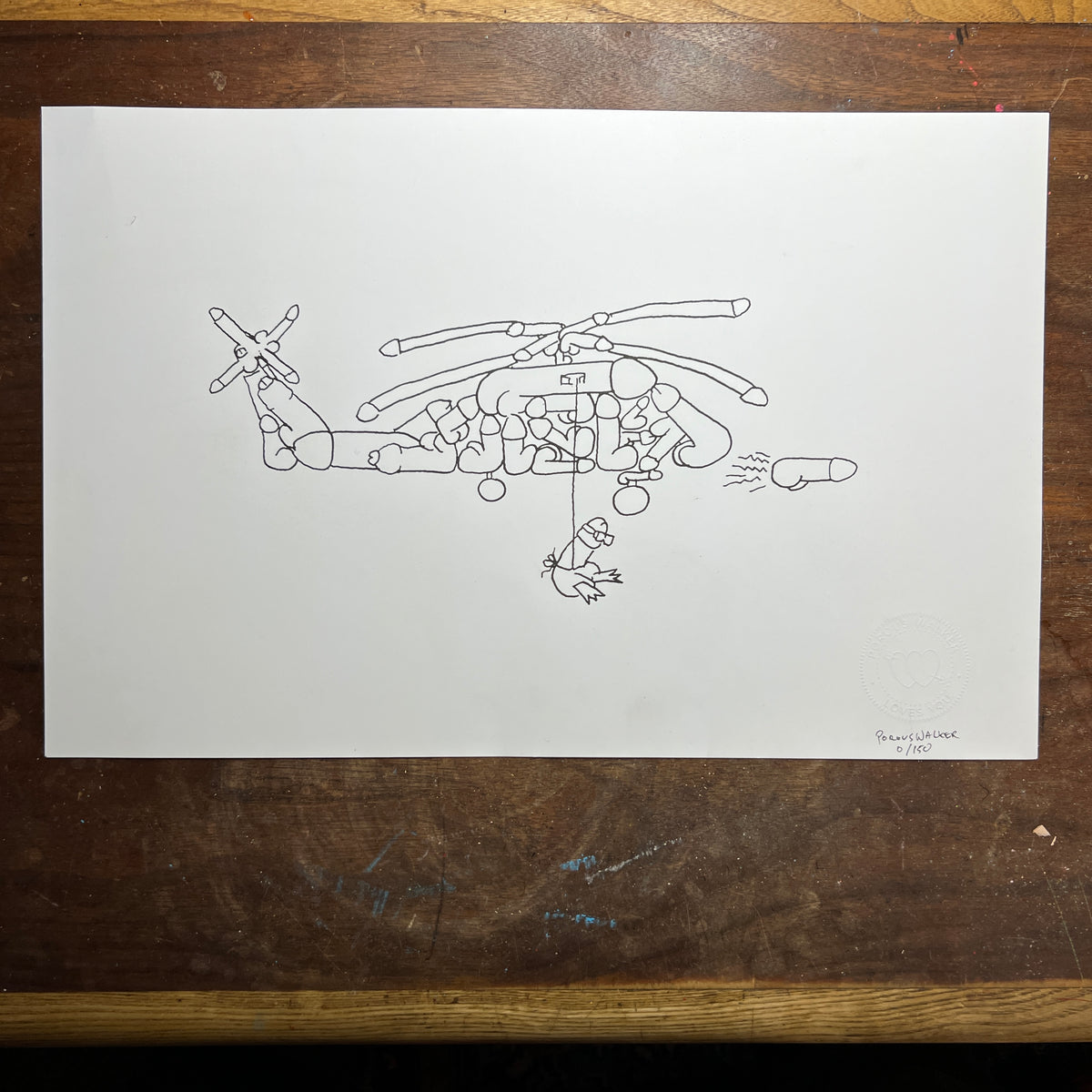 CHOPPER LIMITED EDITION 11"X17" PRINT – POROUS WALKER