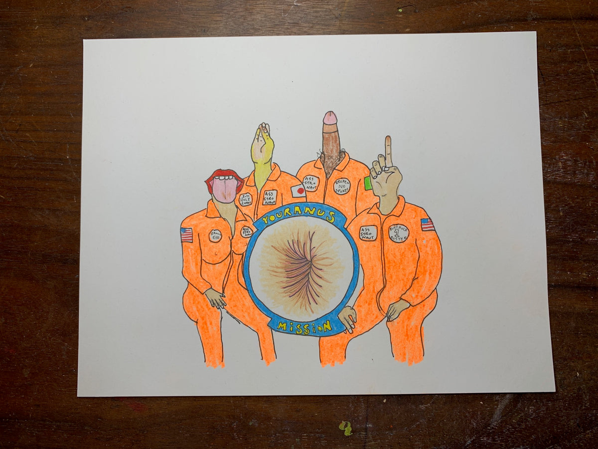 Assstronauts Original Drawing – POROUS WALKER