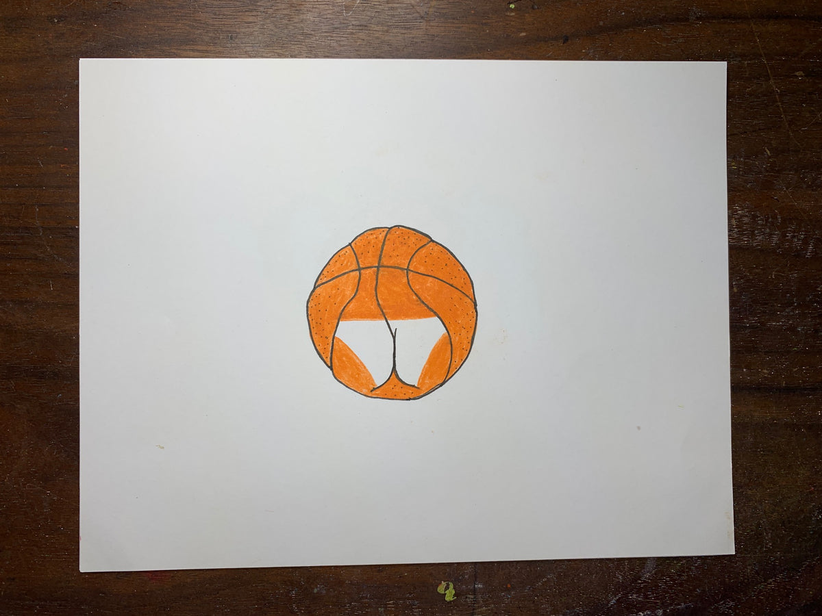 Bassketball Original Drawings (2 drawing set) – POROUS WALKER
